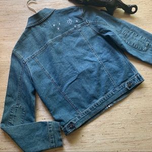 Max Studio | Jackets & Coats | Max Studio Silver Shooting Star Denim ...